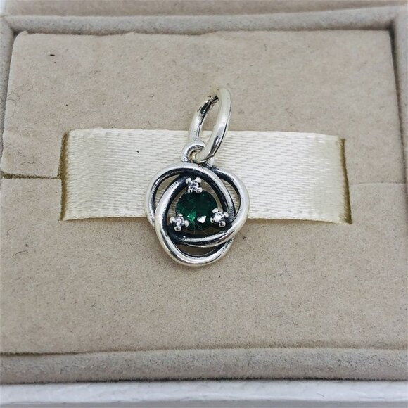 Pandora | Jewelry | Pandora May Royal Green Eternity Circle Dangle ...